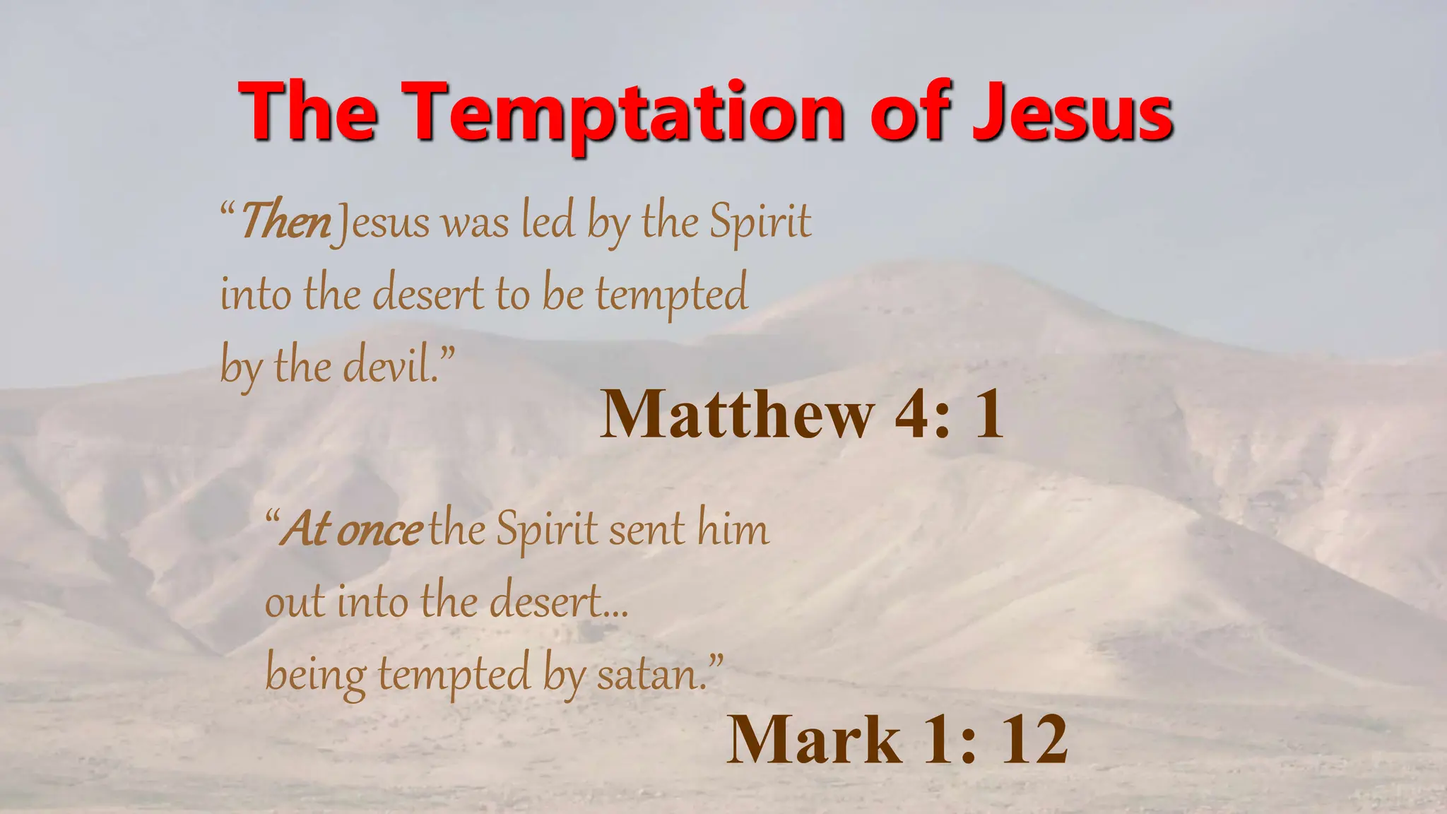Temptation of Jesus in the Gospel Story! | PPT