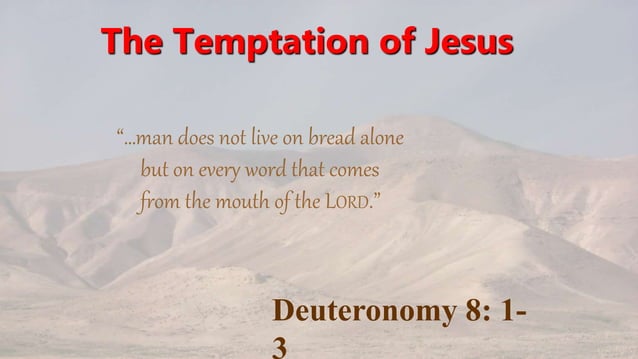 Temptation of Jesus in the Gospel Story! | PPT