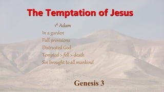 Temptation of Jesus in the Gospel Story! | PPT