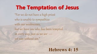 Temptation of Jesus in the Gospel Story! | PPT