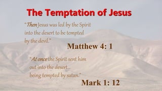 Temptation of Jesus in the Gospel Story! | PPT