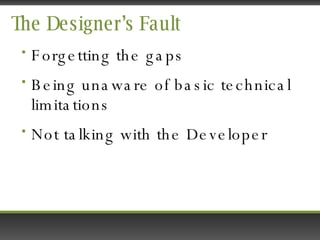 Developer Designer Divide | PPT
