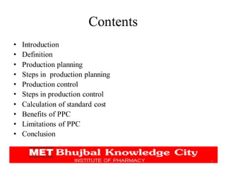 Production planning and control | PDF