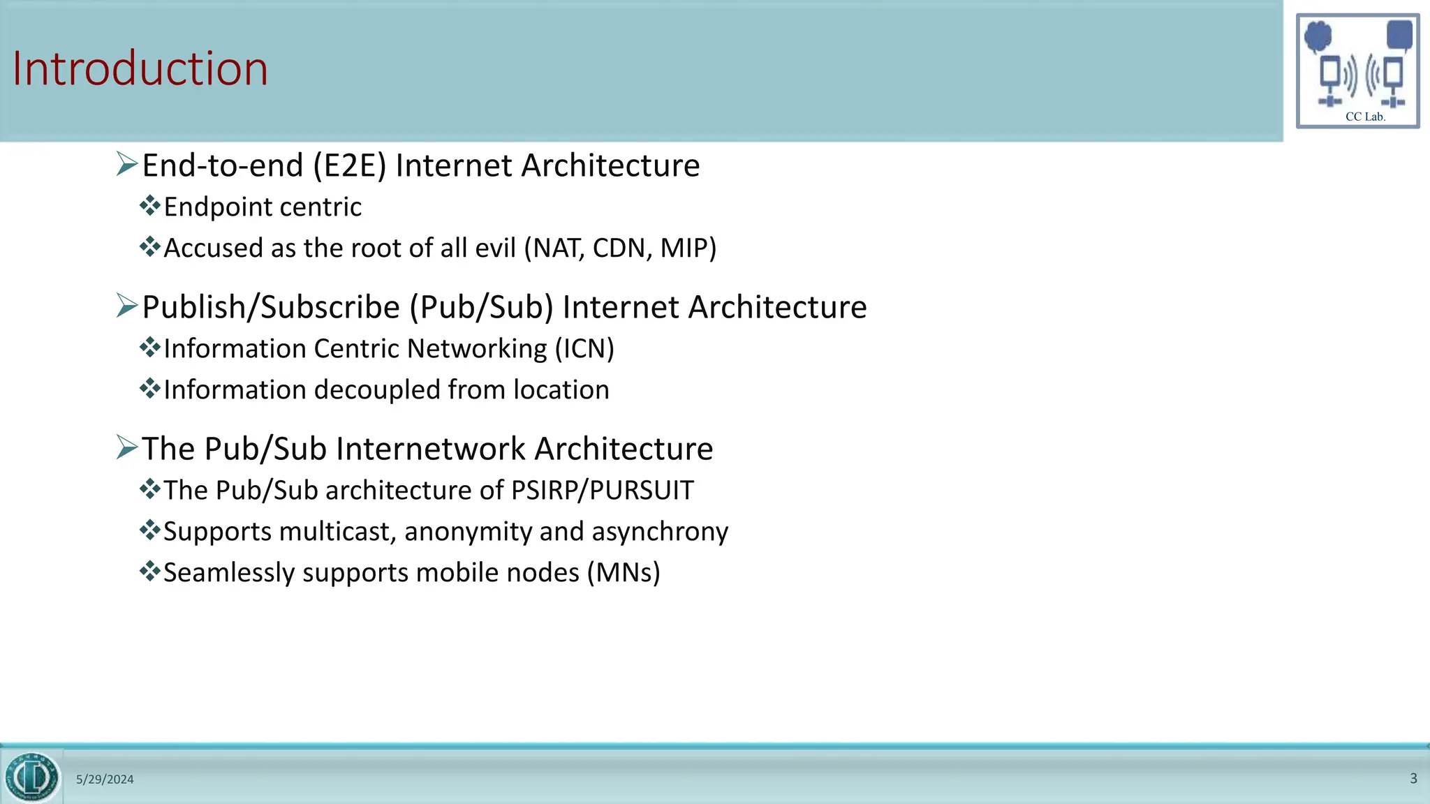 Seamless Mobility In Information Centric Networking Ppt