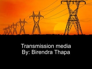 Transmission Media(Computer network and data communication) | PPT