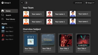 template in spotify form in the event of nyotify | PPT