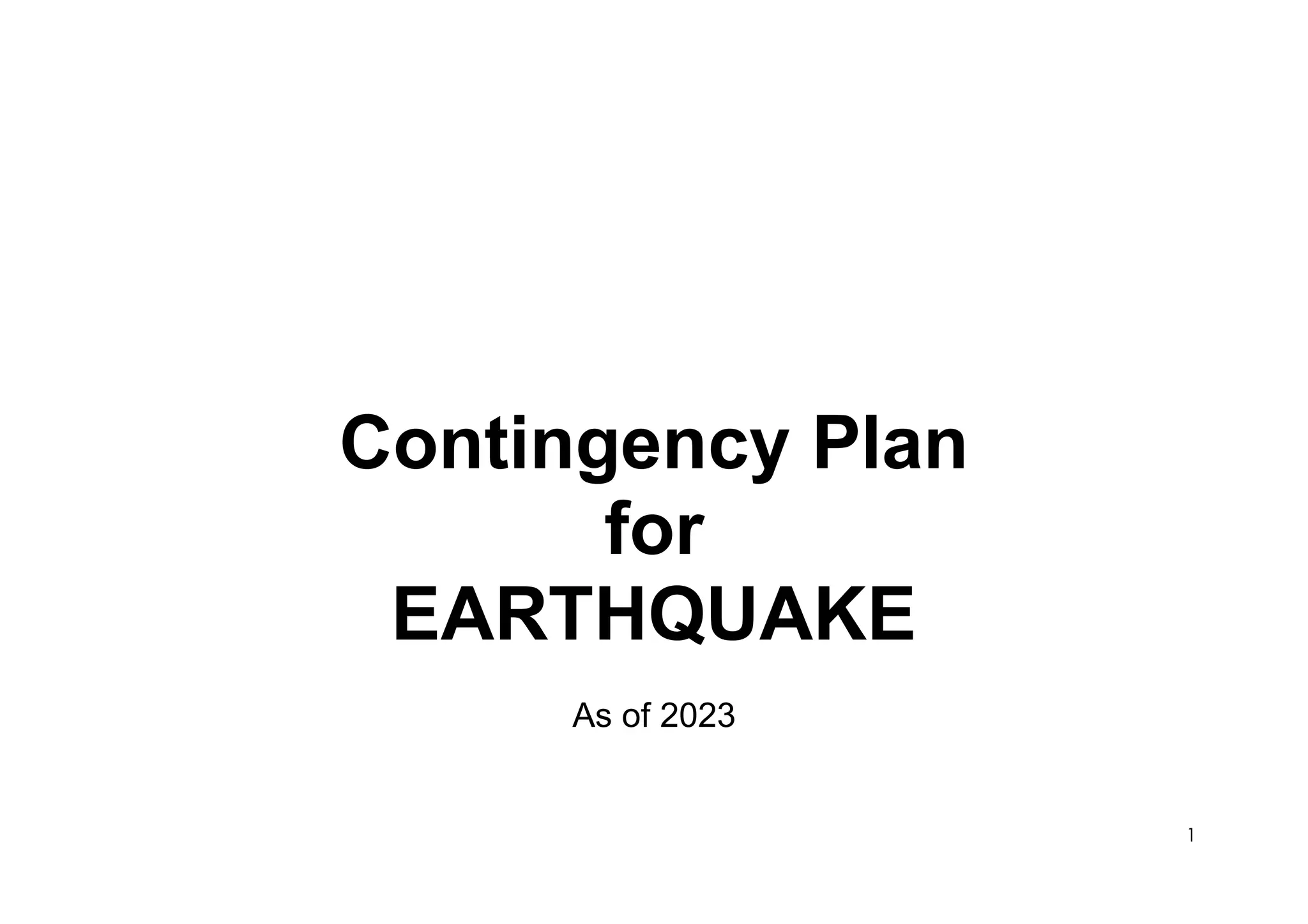 CONTINGENCY-PLAN NEW TEMPLATE FOR ELEMENTARY SCHOOL | PPT