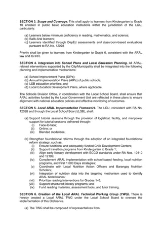 TEMPLATE FOR THE ARAL SUMMER PROGRAM OF DEPED | DOCX