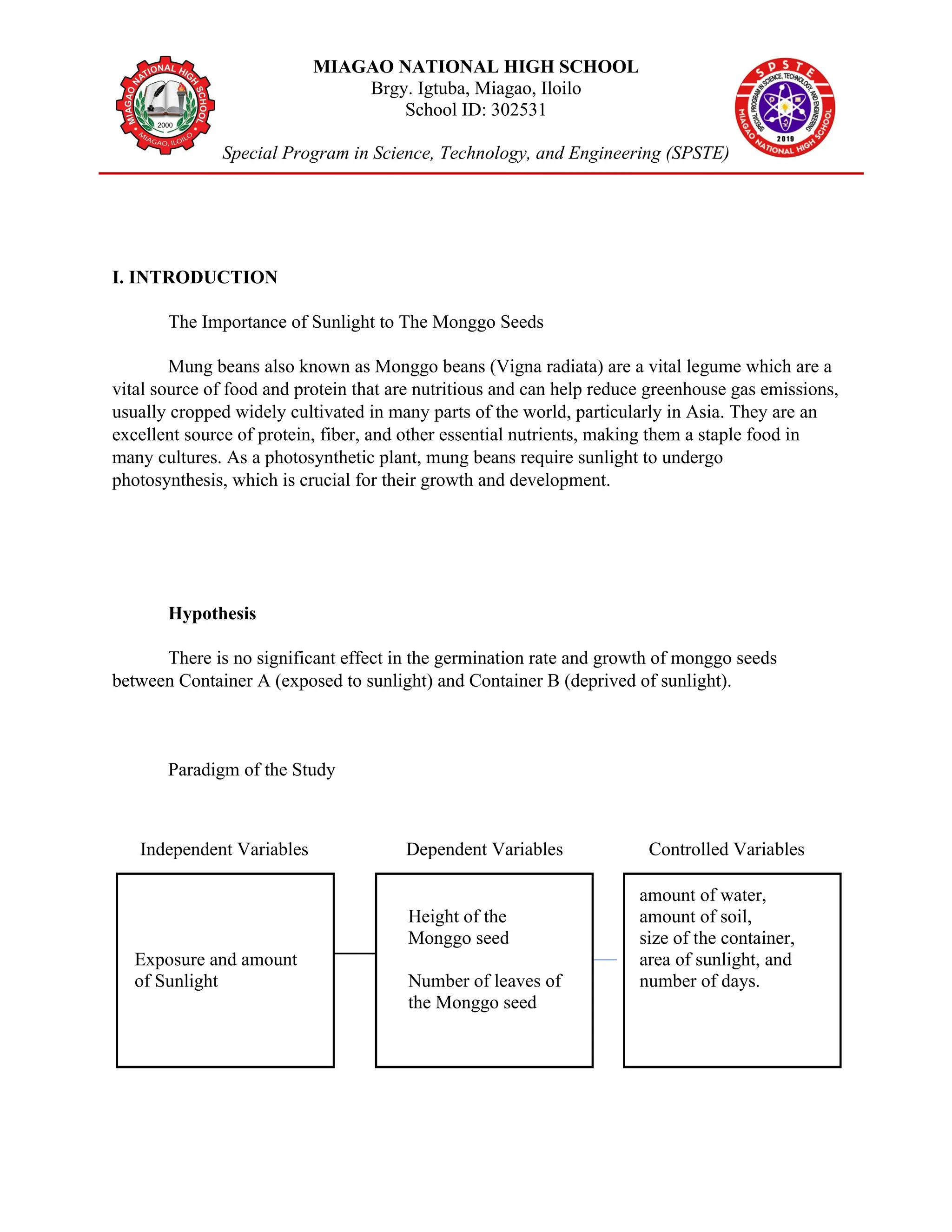 research for grade 7 template for SY2025 | DOCX