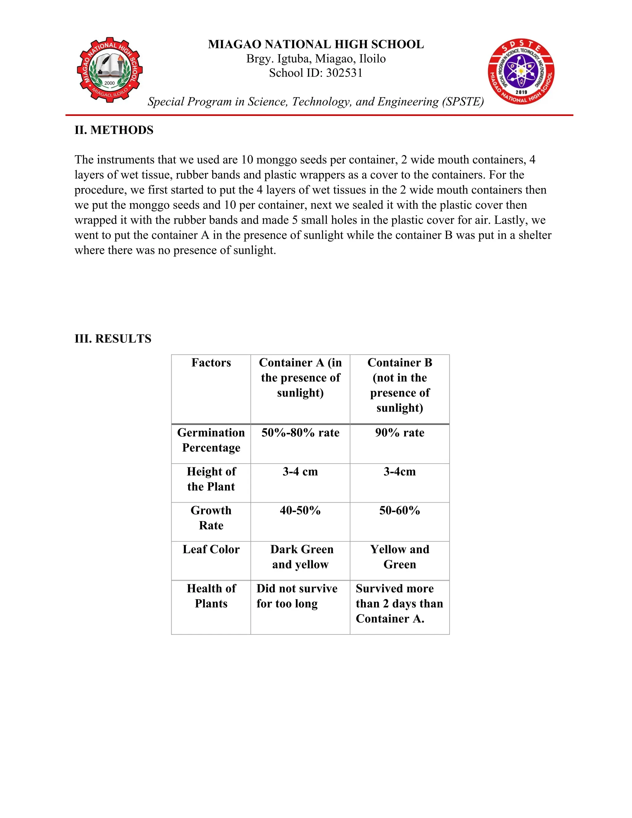 research for grade 7 template for SY2025 | DOCX