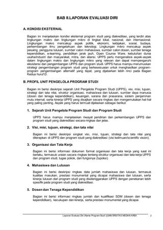 Template laporan-evaluasi-diri | PDF