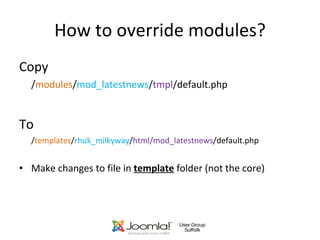 Template Overrides | PPT