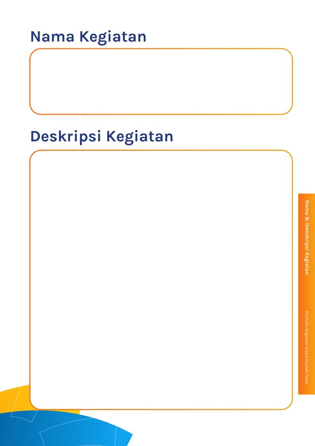 Template Portofolio Kegiatan Siswa | PDF