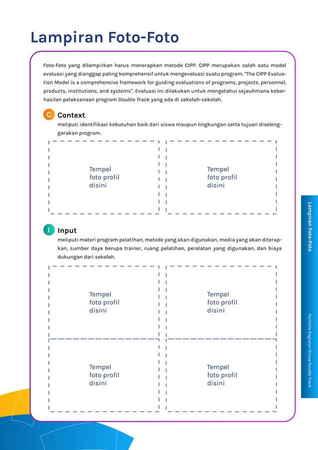 Template Portofolio Kegiatan Siswa | PDF