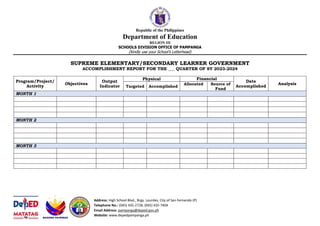 Template - SELG SSLG Quarterly Accomplishment Report.docx