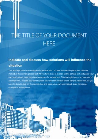 Vector City Free Word templates | PDF