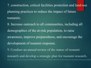 TSUNAMI RISK REDUCTION | PPT