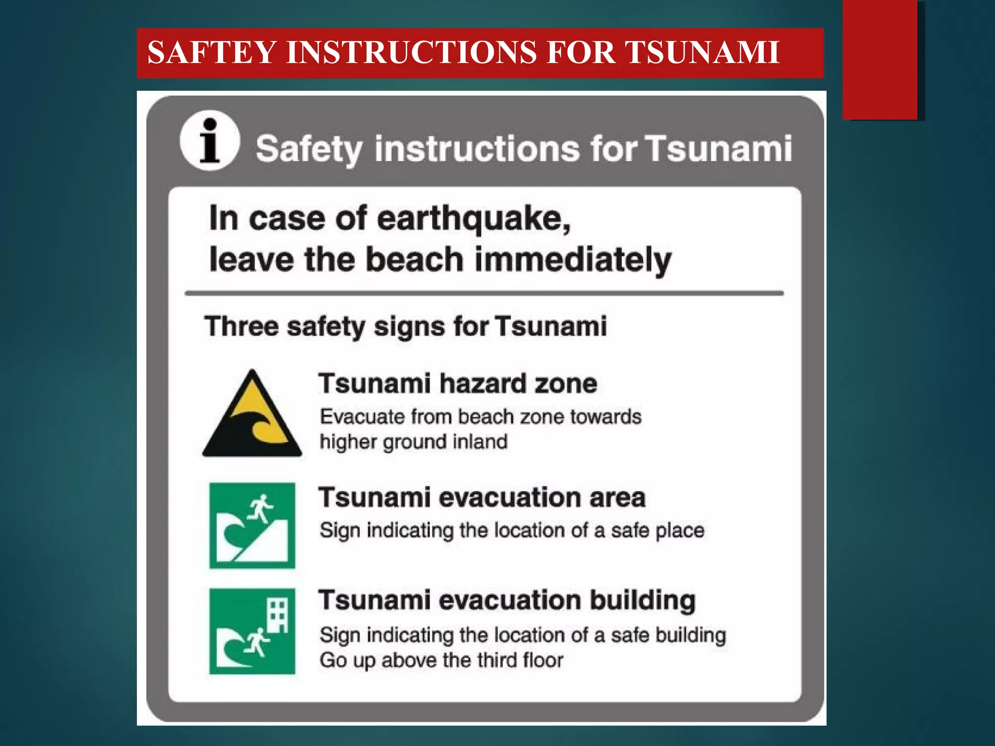 NATURAL DISASTER TSUNAMI AND ITS RISK REDUCTION MEASURES | PPT