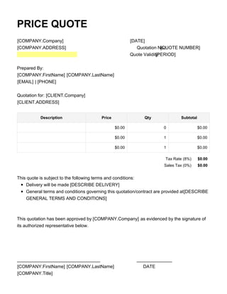 Template Invoice Sample | PDF