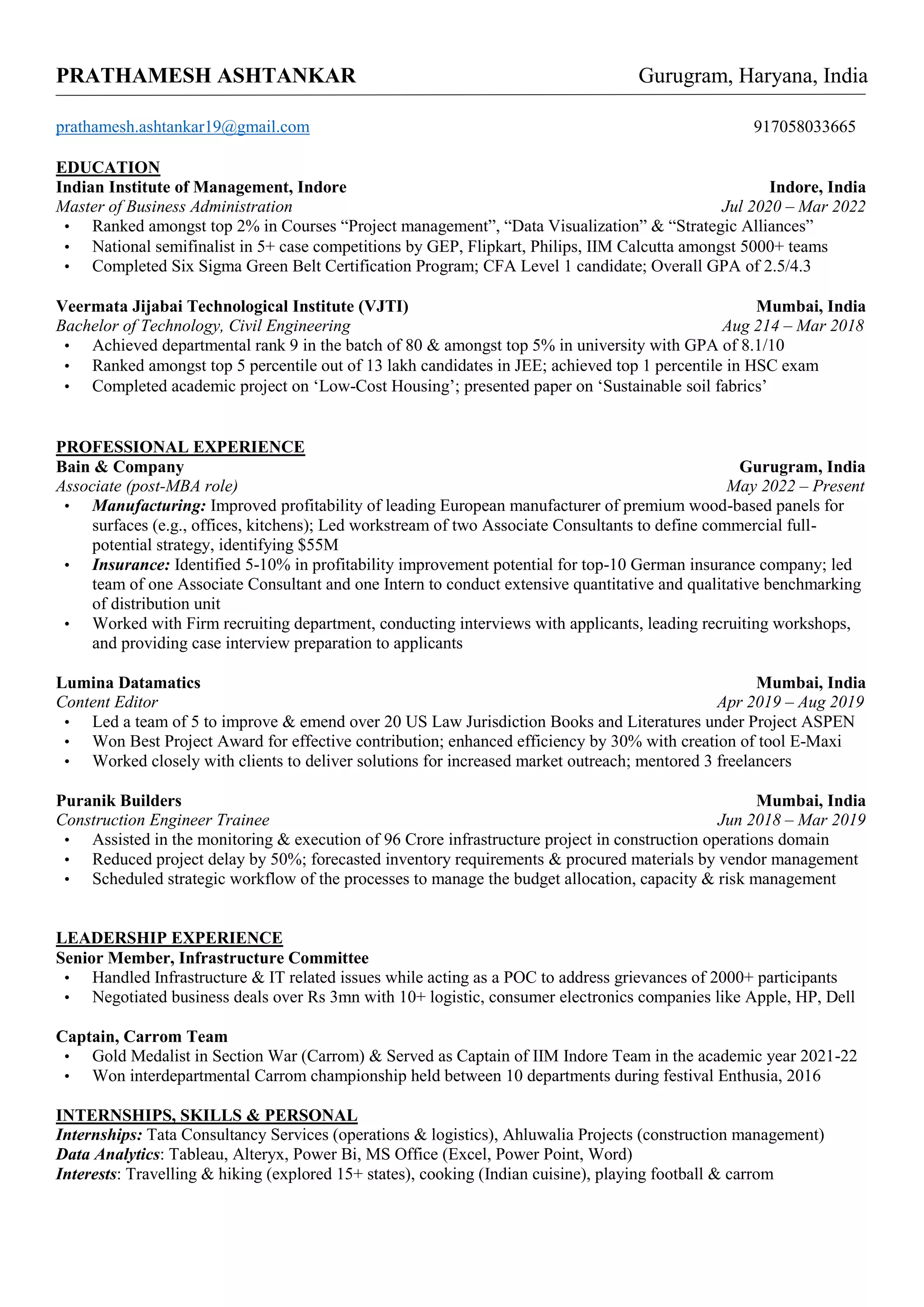 Template_1.docx | Civil Engineering Industry | Industries