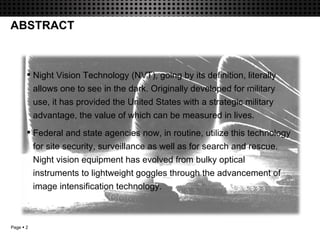 night vision | PPT