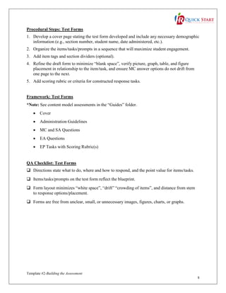 Template #2 Building the Assessment-22JAN14 | PDF