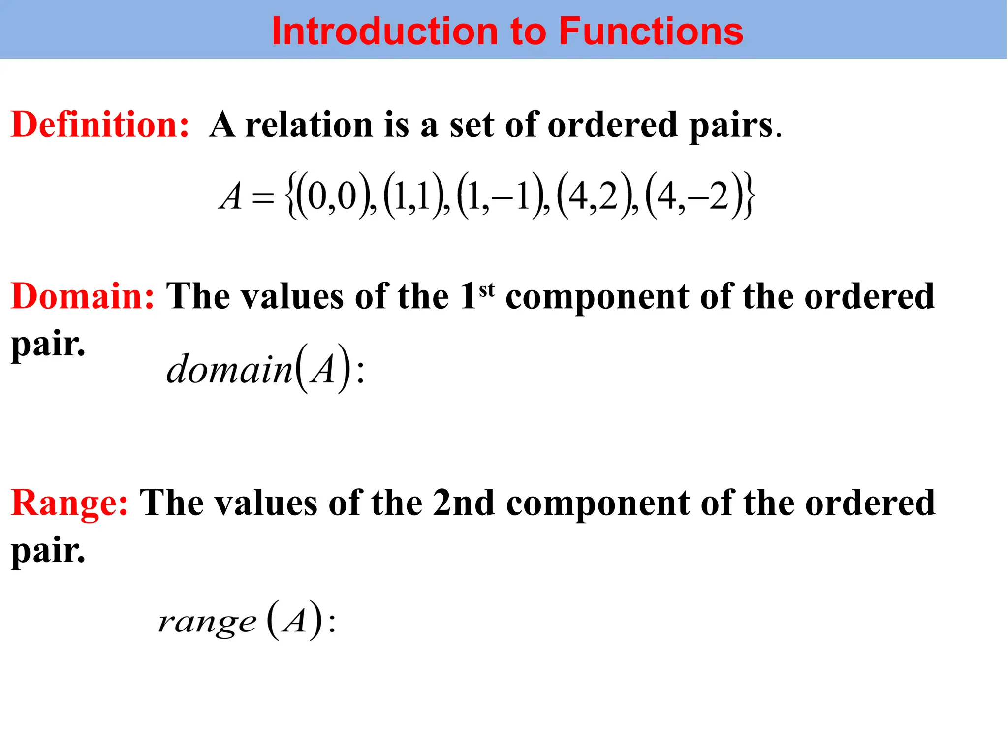 [Template] 3.0 Relations and Functions. Intro Unit 4 ppt Student.pptx