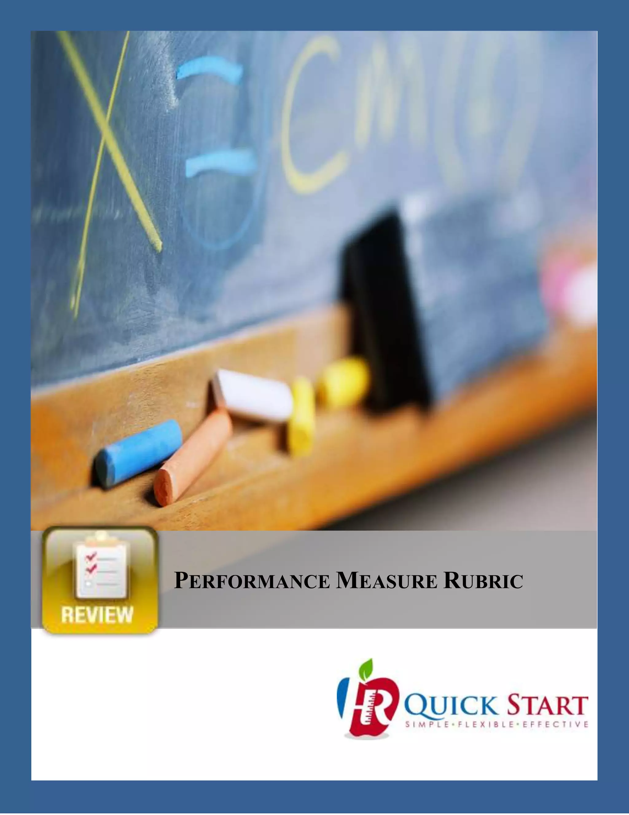 Template #3-Performance Measure Rubric-June 2014-FINAL | DOCX
