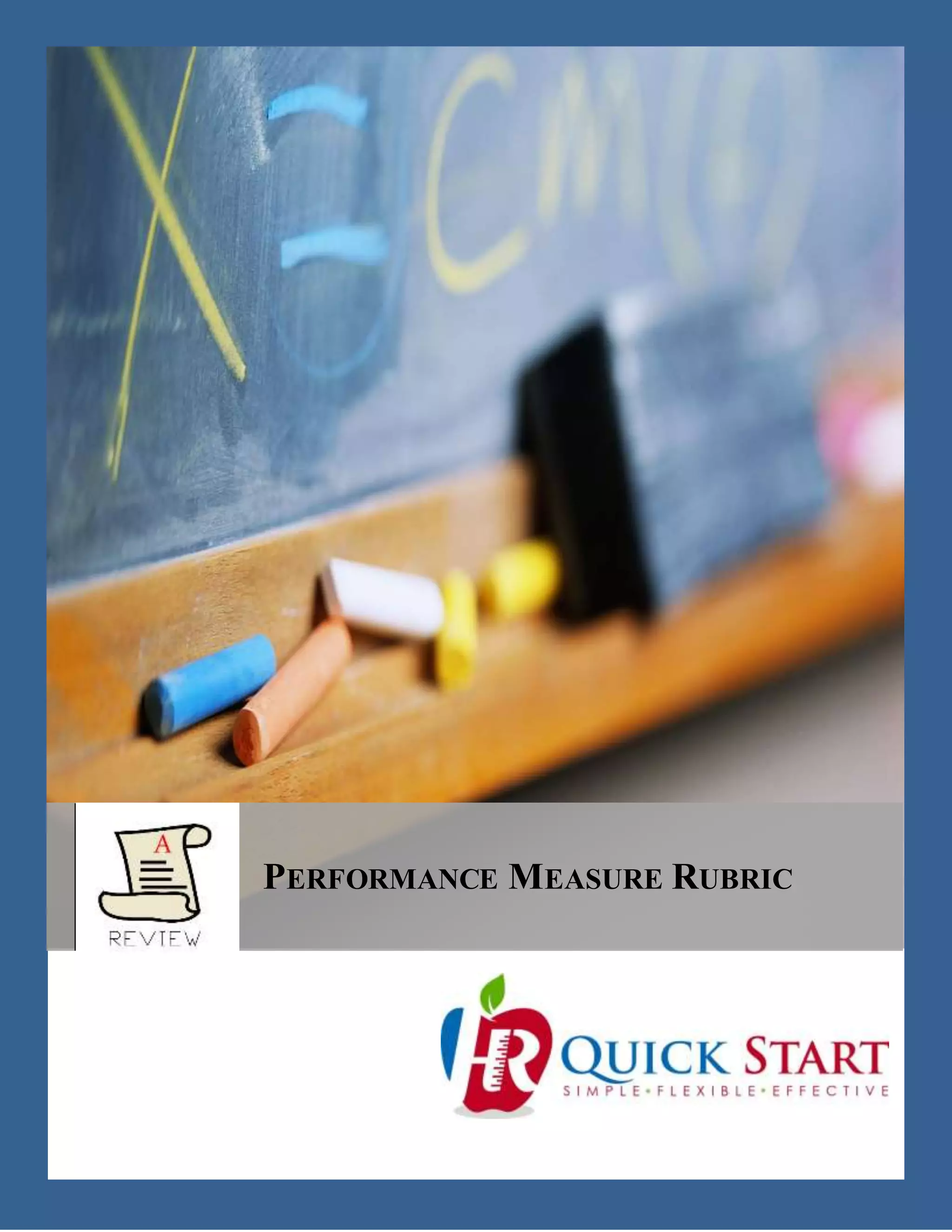Template #3a performance measure rubric-final-la | PDF | Free Download