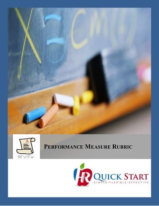 Template #3a performance measure rubric-final-la | PDF | Free Download