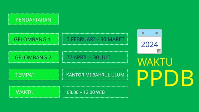 TEMPLATE ANIMASI PPDB DALAM FORMAT POWER POINT | PPT