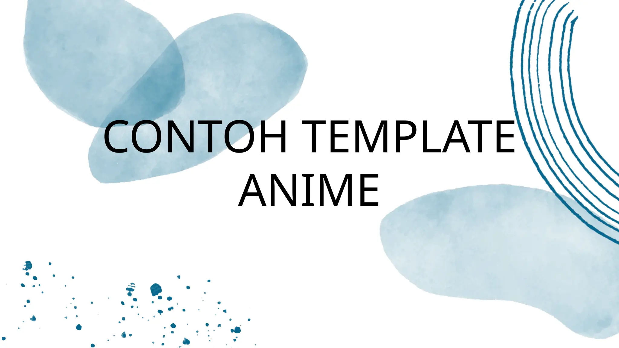 Template Anime. Template Anime.Template Anime. | PPTX
