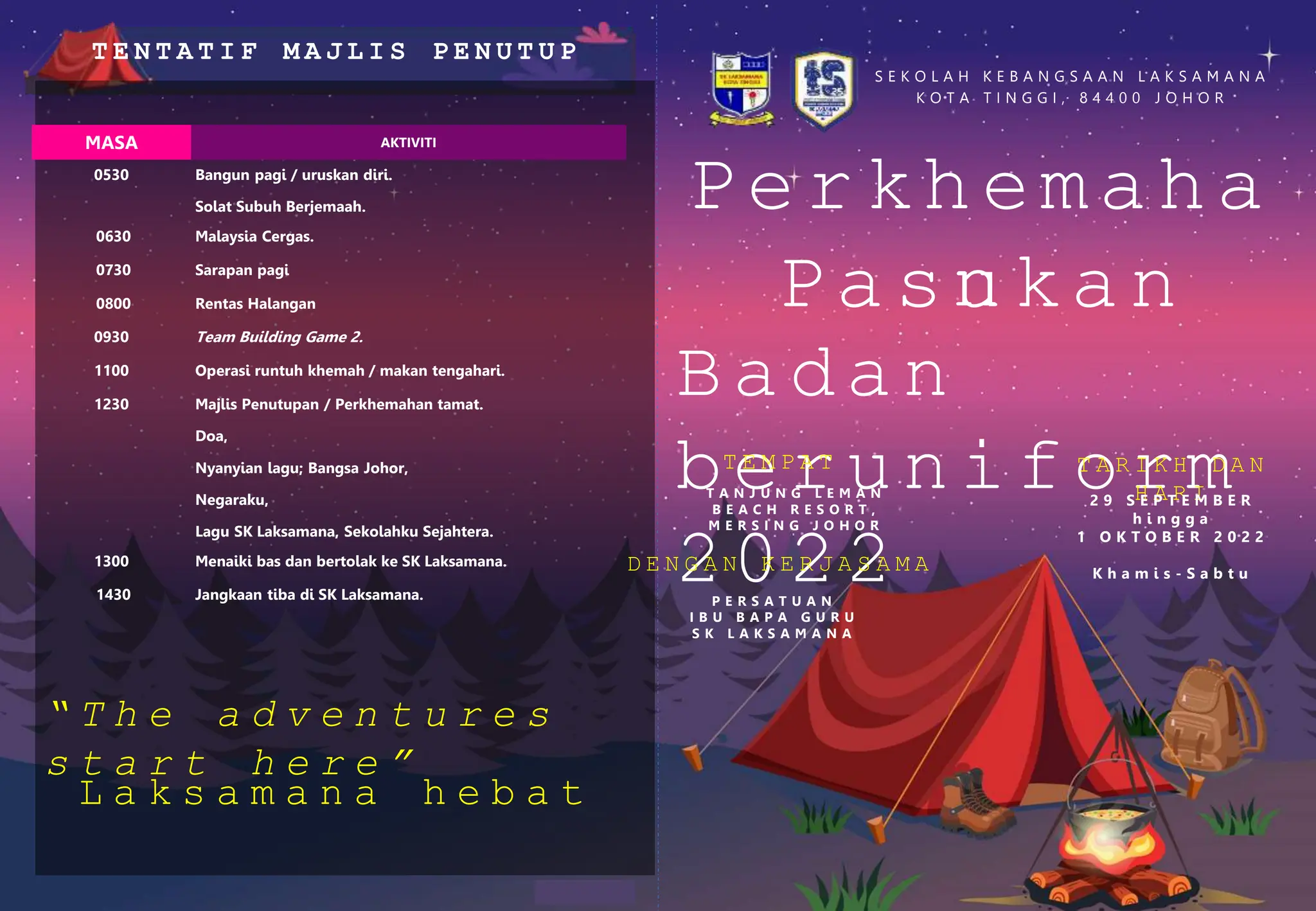 BUKU PROGRAM PERKHEMAHAN BADAN BERUNIFORM | PPTX