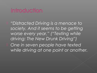 Texting While Driving | PPT