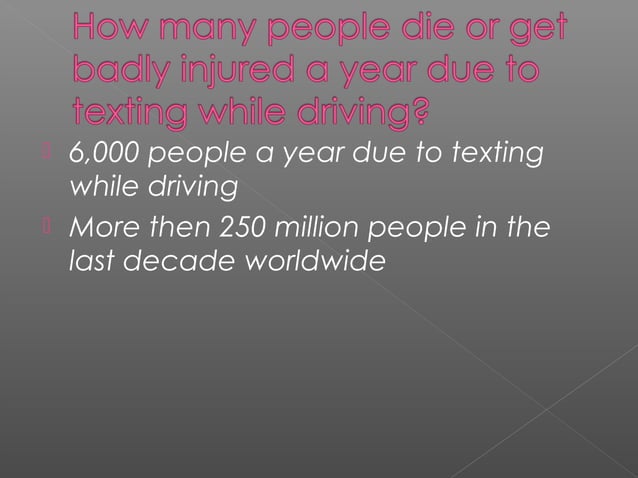 Texting While Driving | PPT