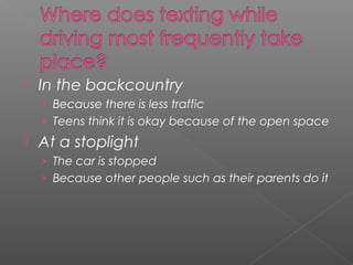 Texting While Driving | PPT
