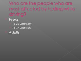 Texting While Driving | PPT