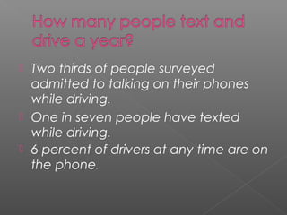 Texting While Driving | PPT