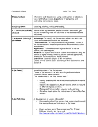 Five Senses (4to EB) | DOCX