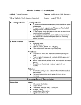 BASKETBALL UNIT | PDF