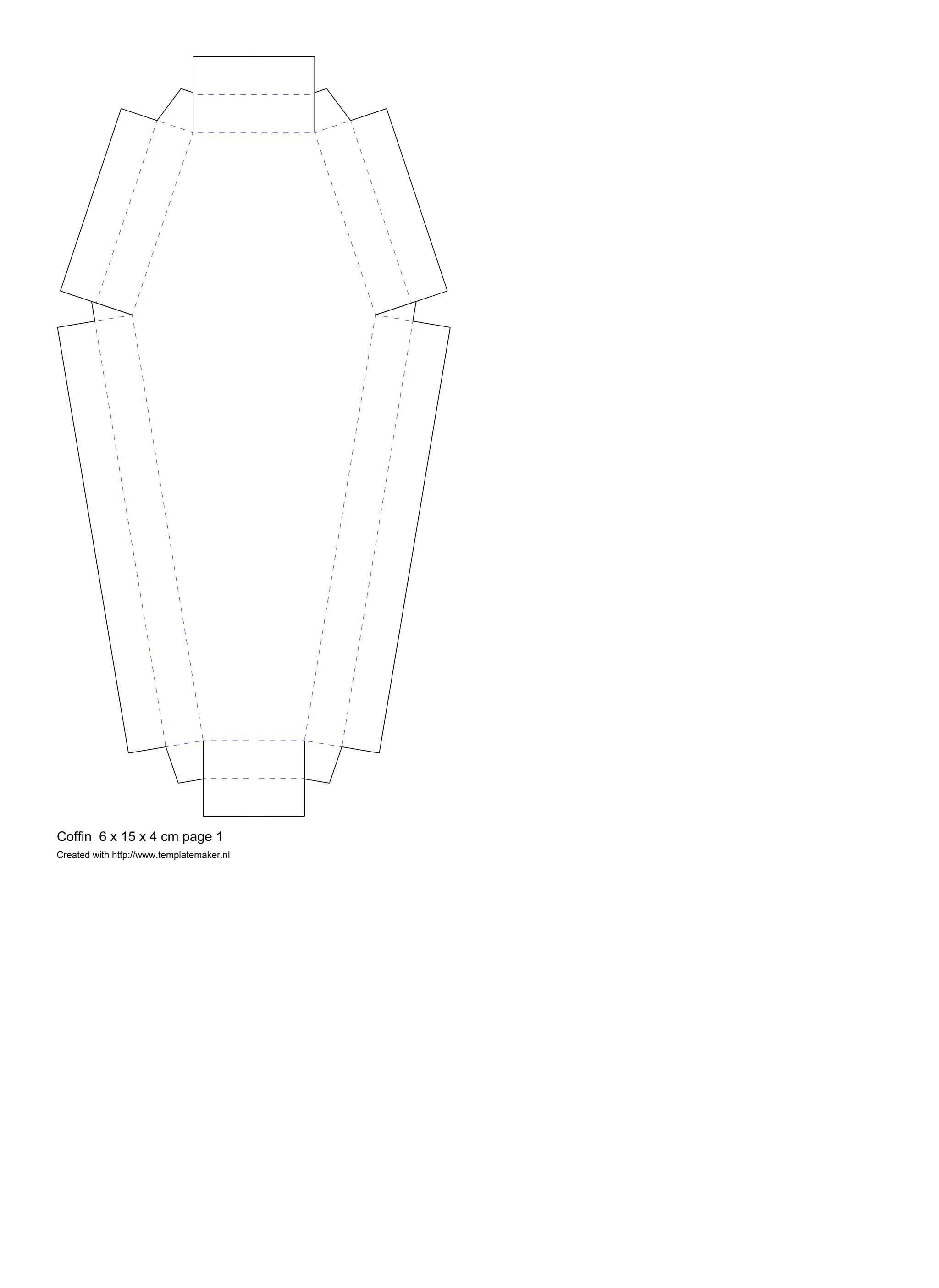 Template coffin 6_x_15_x_4_cm | PDF