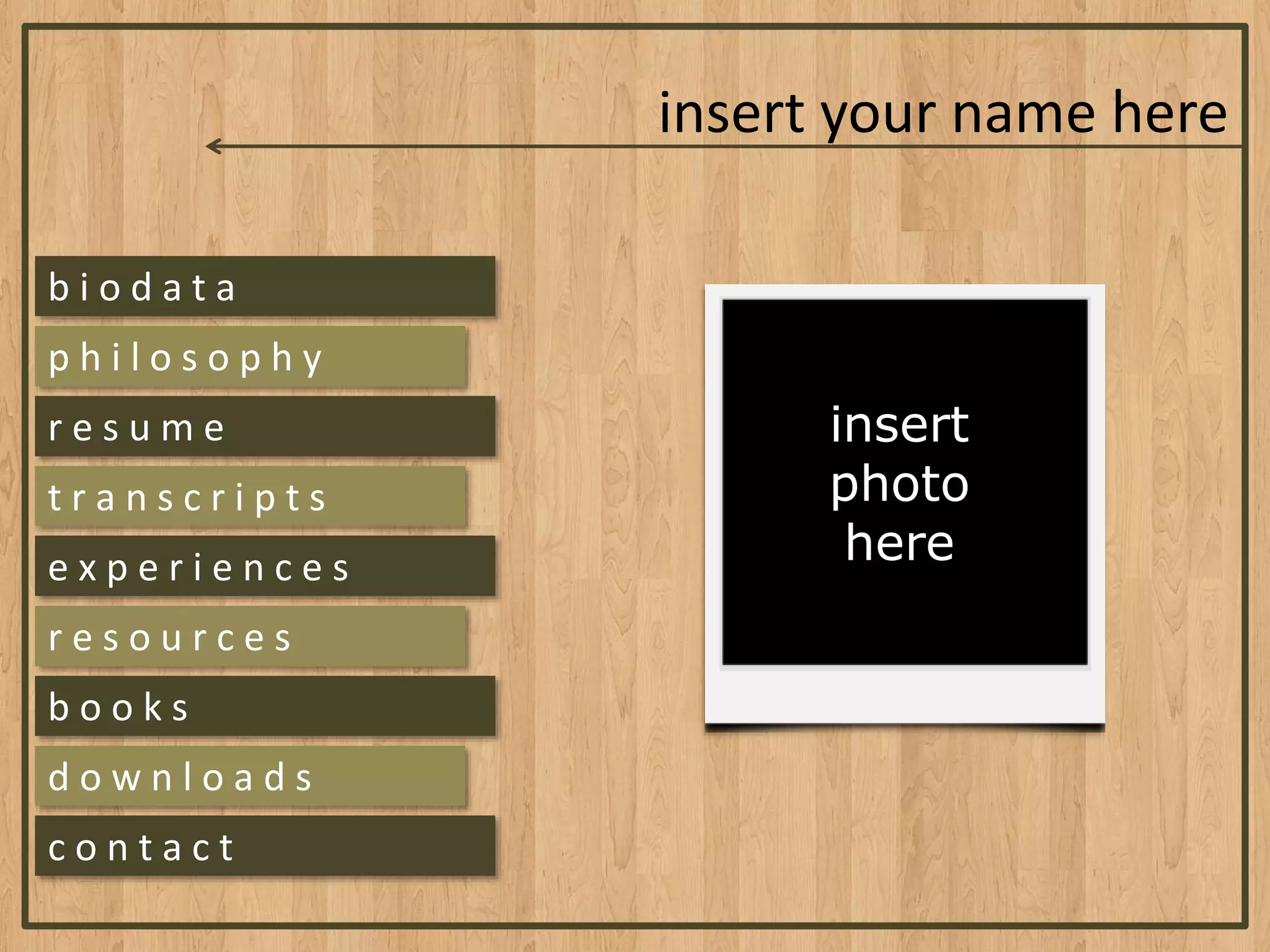 E-portfolio Template | PPTX