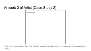 Template for 2-D Artists (non-photography).pptx