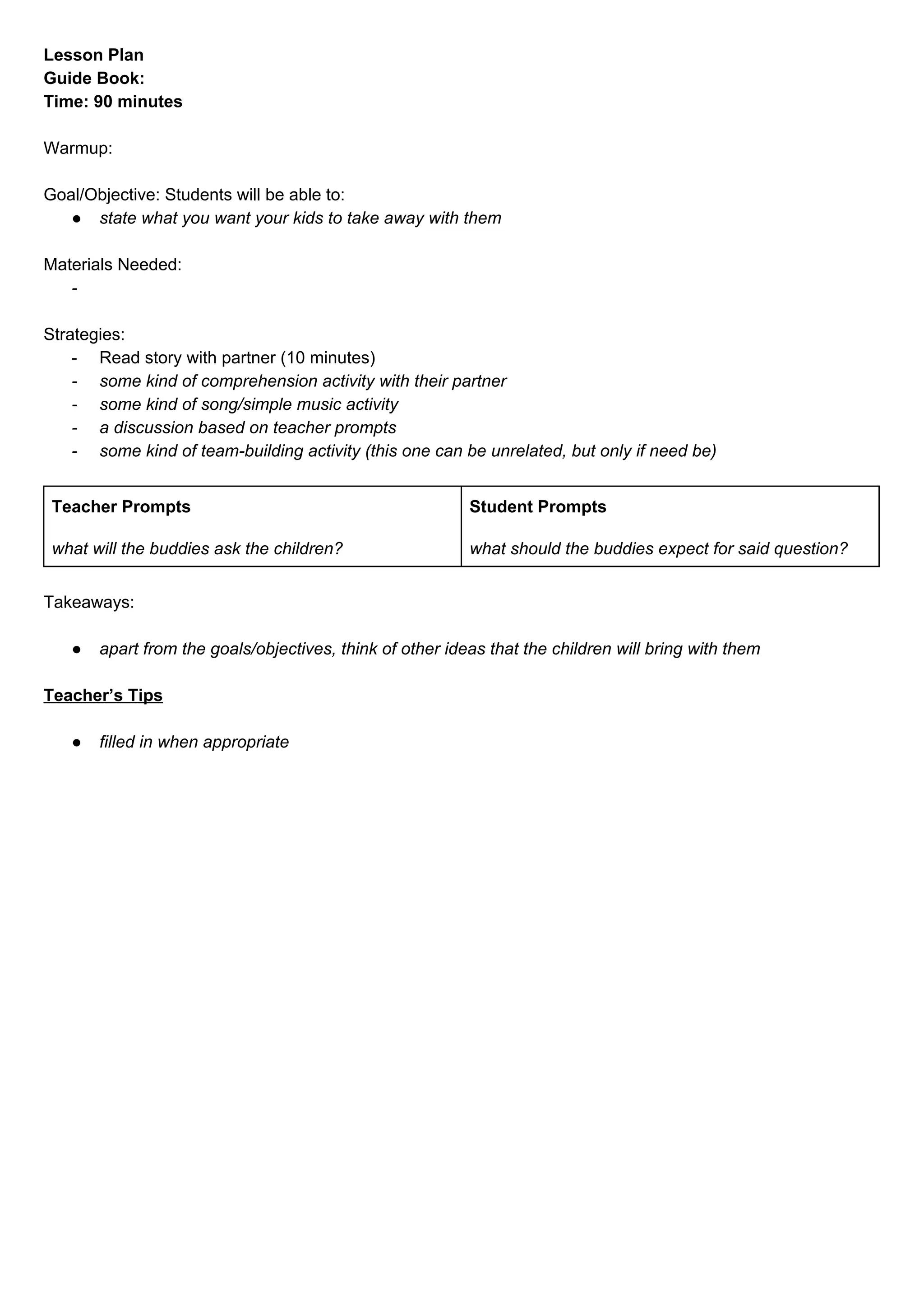 Lesson Plan Template | PDF