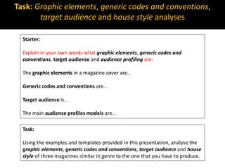 Template for magazine analysis | PPTX