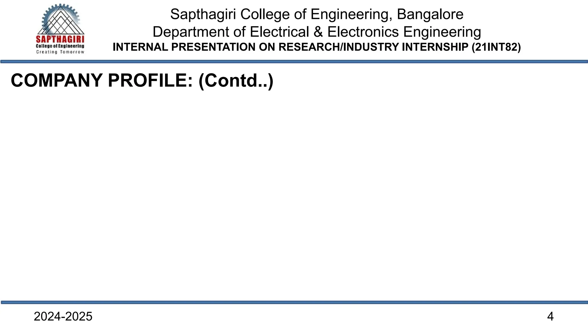 Template for presentaion on Internship.pptx