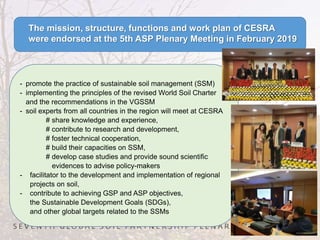 Centre of Excellence on Soil Research in Asia (CESRA) | PPTX | Business ...