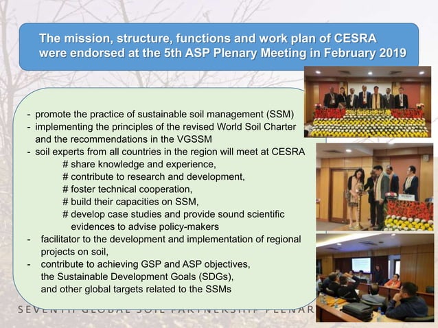 Centre of Excellence on Soil Research in Asia (CESRA) | PPT