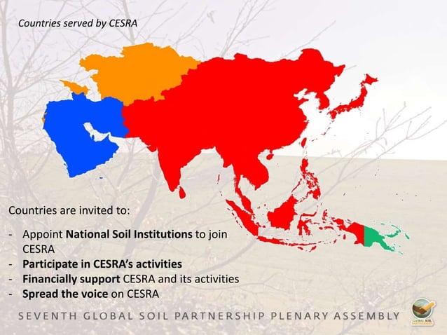 Centre of Excellence on Soil Research in Asia (CESRA) | PPT