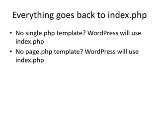 WordPress Template hierarchy | PPT